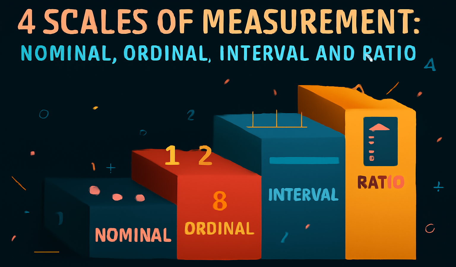 4 Scales of Measurement: Nominal, Ordinal, Interval & Ratio