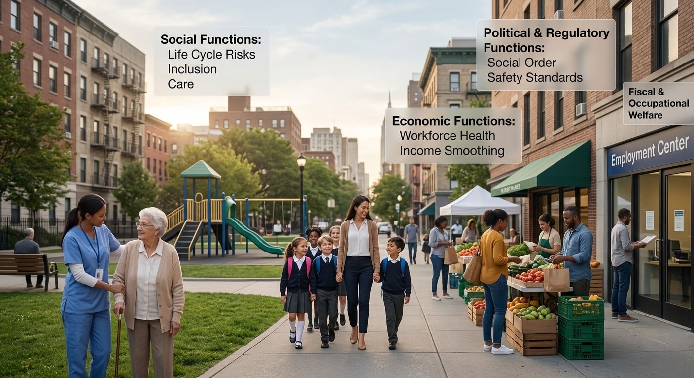 The Welfare State: Objectives, Characteristics, Types and Functions
